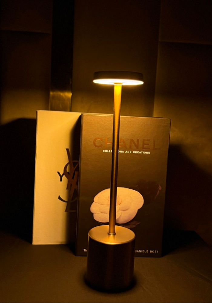 Color Changing Rechargeable Lamp – Golden Cordless LED Table Light ...